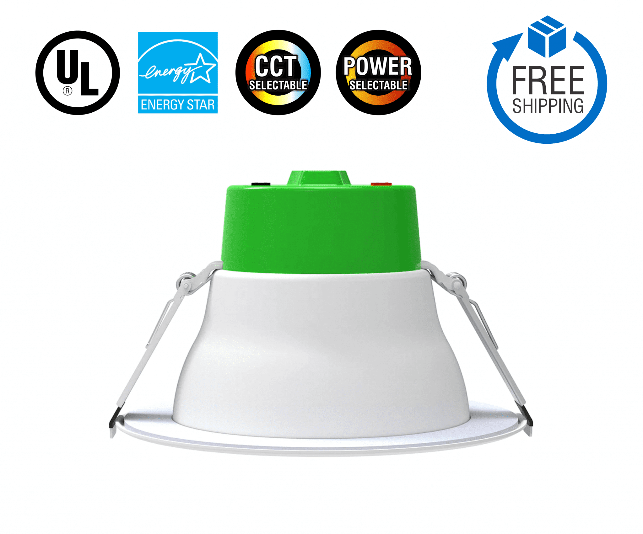 6 Inch Selectable LED Commercial Downlight - CASE PACK (4 PCS ...