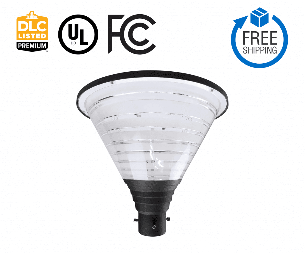100W Hourglass Post Top Light AC120-277V - Brightway LED Lighting