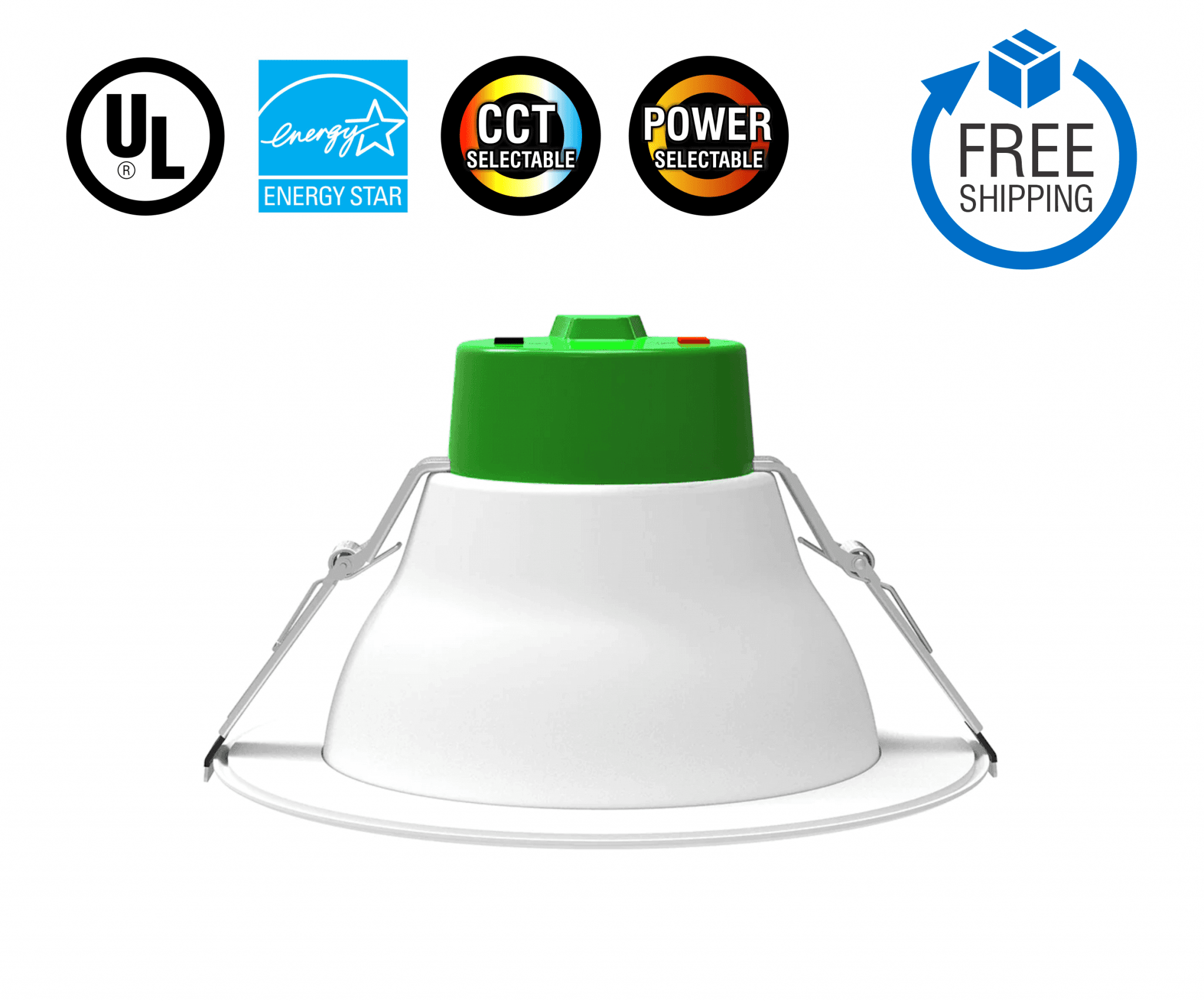 8 Inch Selectable LED Commercial Downlight - CASE PACK (4 PCS ...