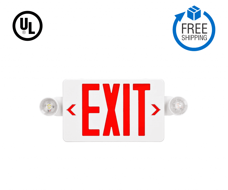 LED Single Sided Emergency Light RED - (10 PCS) CASE PACK - Brightway ...