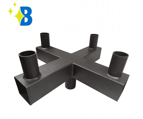 Square Quad 90 Degree Horizontal Tenon Adapter - Brightway LED Lighting