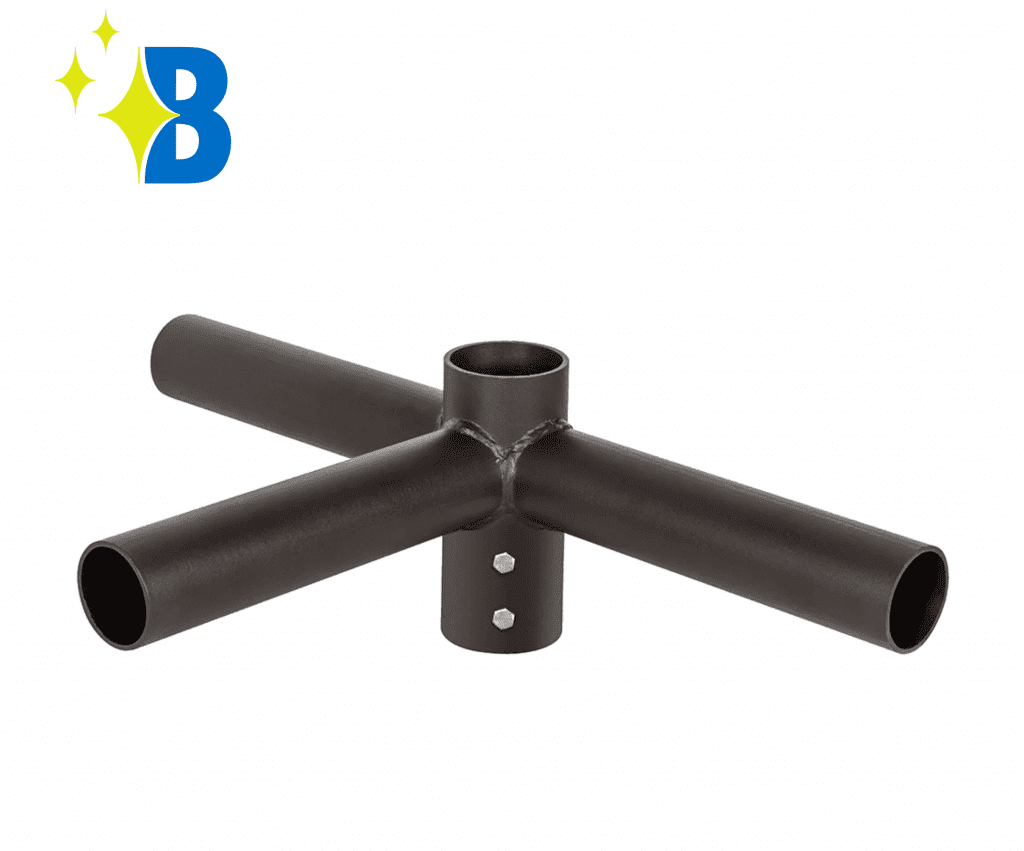 Round Triple 90 Degree Horizontal Tenon Adapter - Brightway LED Lighting