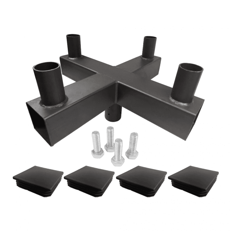 Square Quad 90 Degree Horizontal Tenon Adapter - Brightway LED Lighting