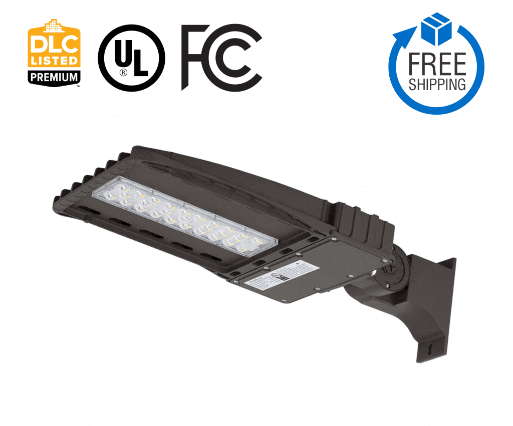 100W LED Shoebox Light AC277-480V - Brightway LED Lighting