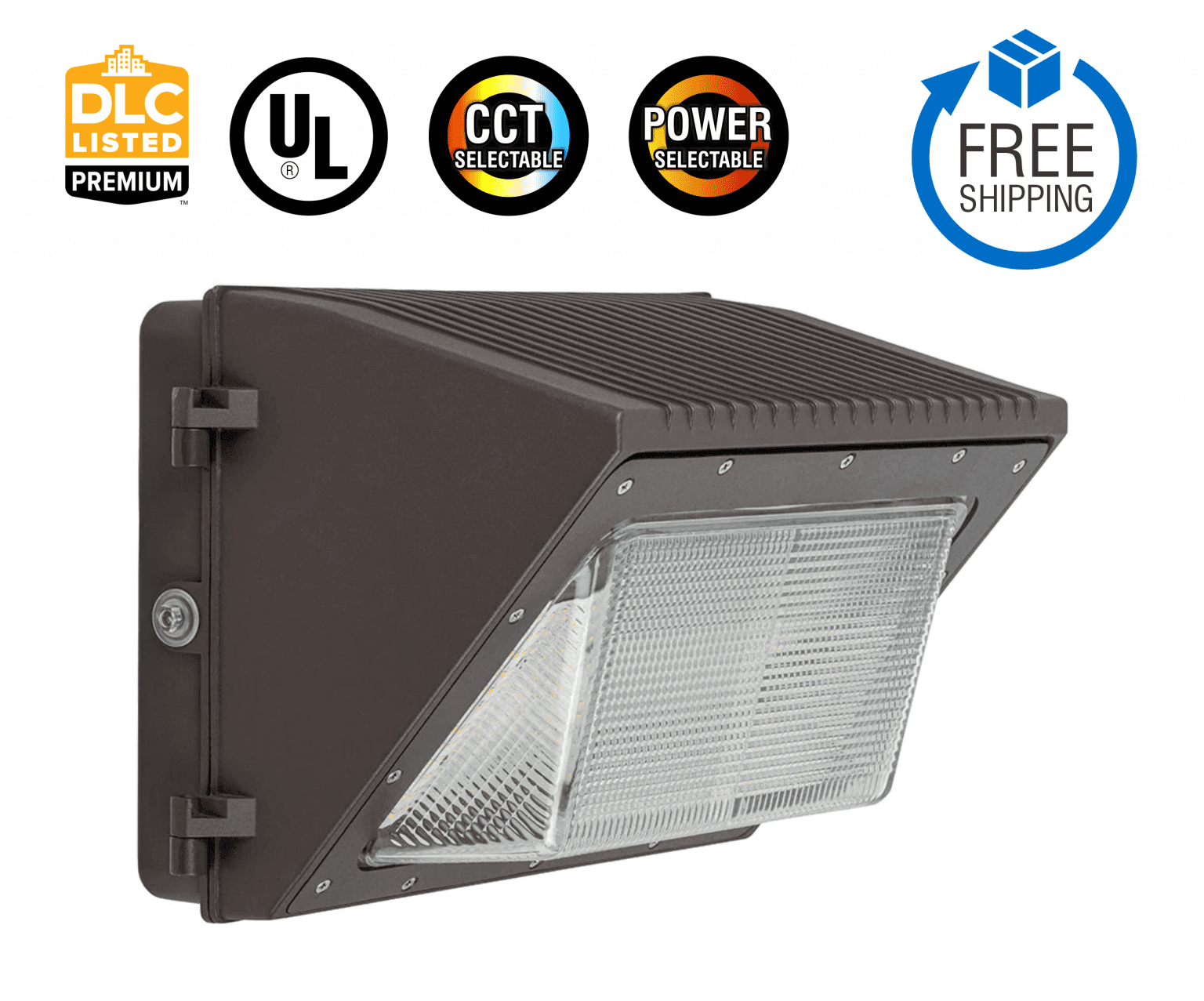 28W - 70W Selectable LED Glass Wall Pack Light with Photocell AC120 ...