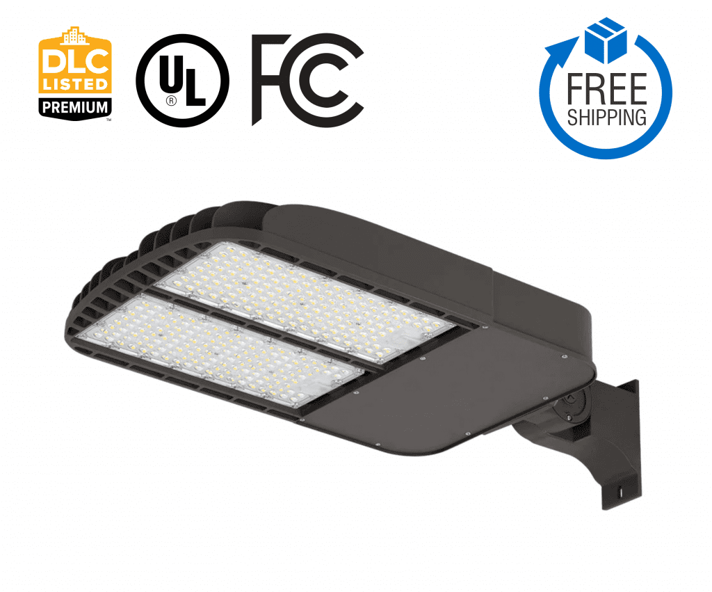 400W LED Shoebox Light 5000K AC120-277V - Brightway LED Lighting