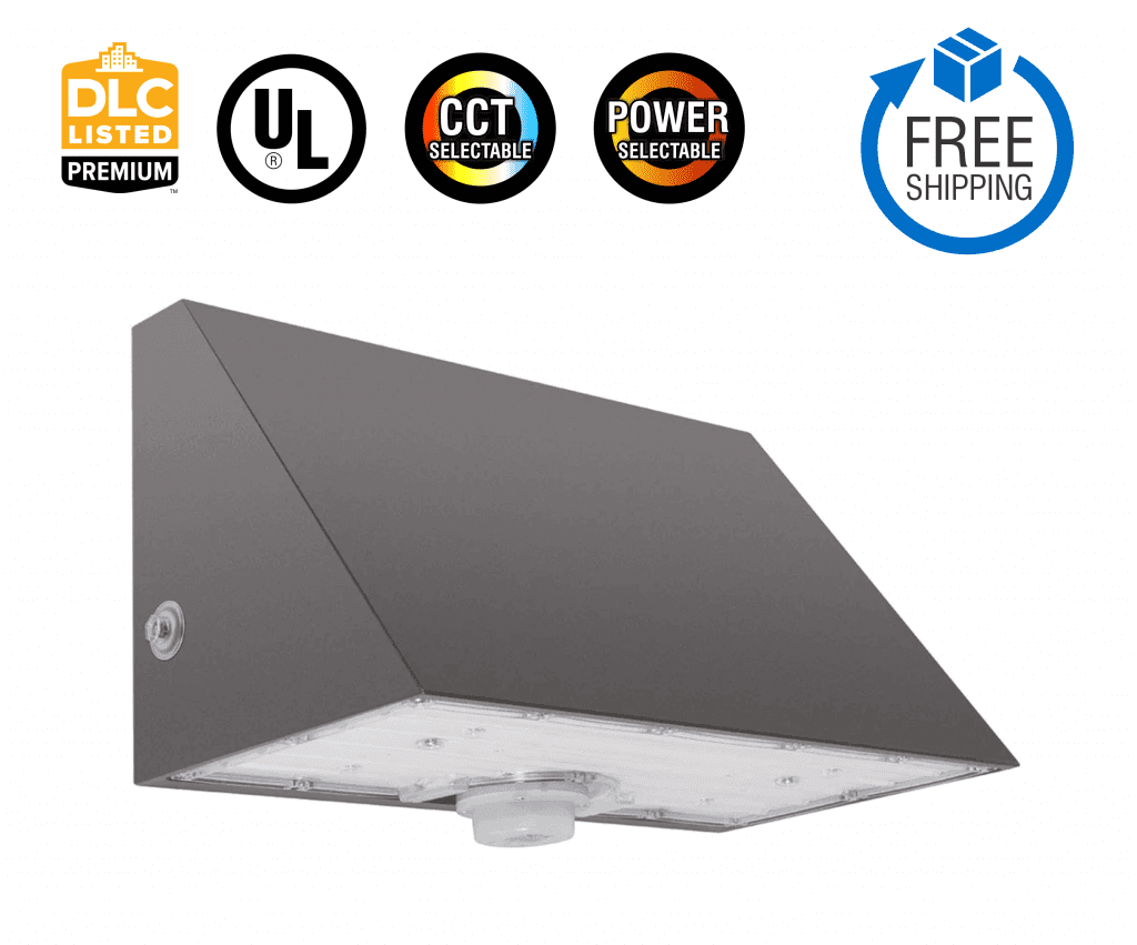 28W - 70W Selectable LED Architectural Wall Pack Light with Photocell ...