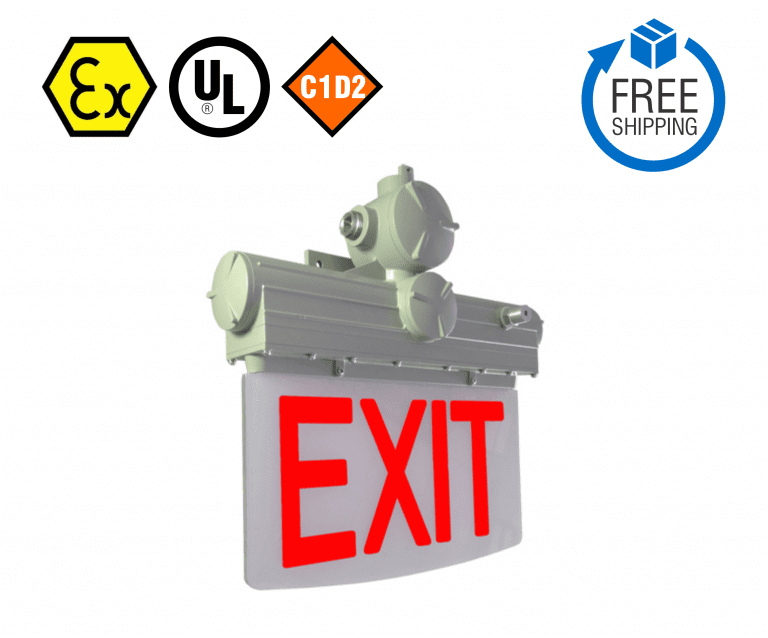 LED Explosion Proof Exit Light - J Series 5W - Brightway LED Lighting