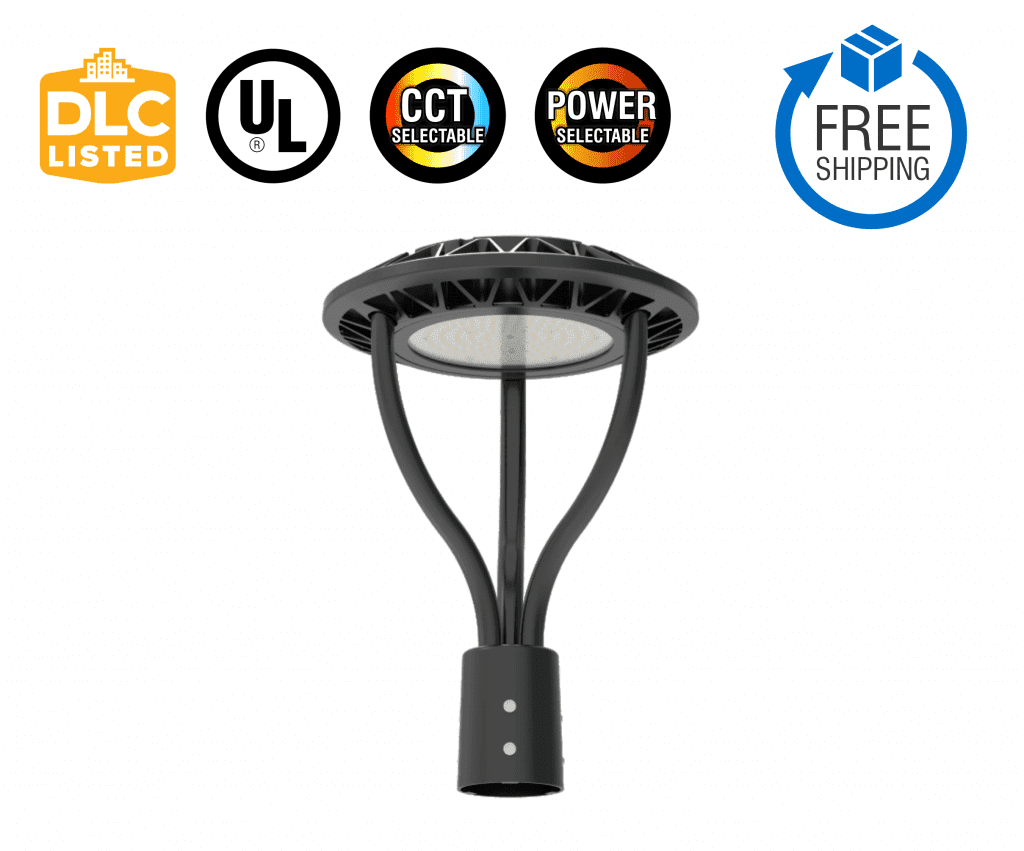 40W-80W Selectable LED UFO Post Top Light - Brightway LED Lighting