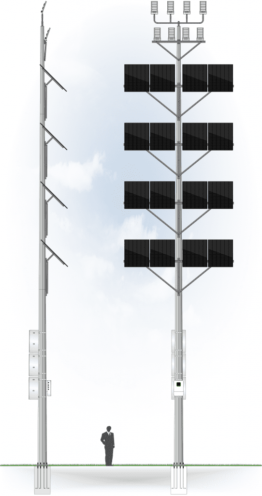 SolarBright Solar Powered LED Light Towers - Brightway LED Lighting
