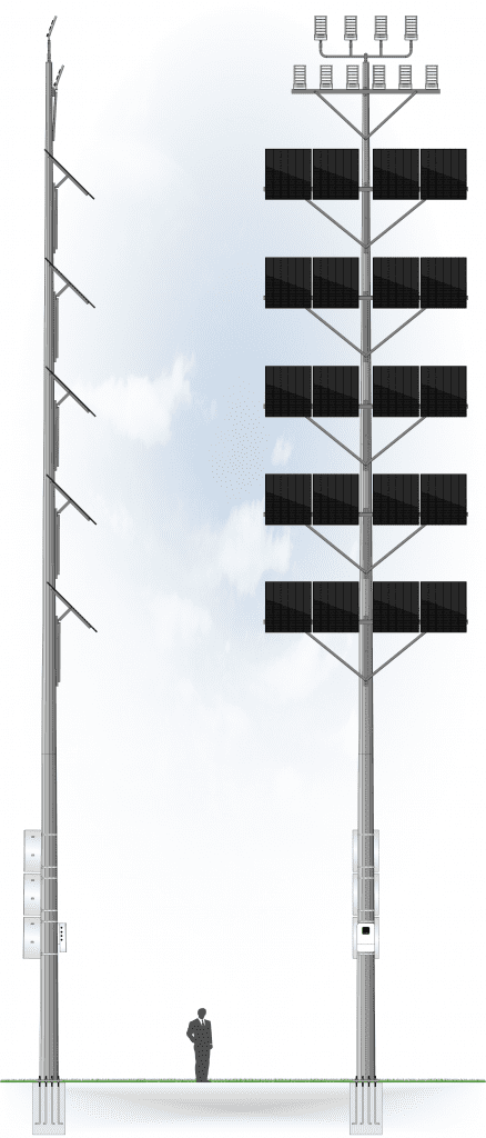 SolarBright Solar Powered LED Light Towers - Brightway LED Lighting