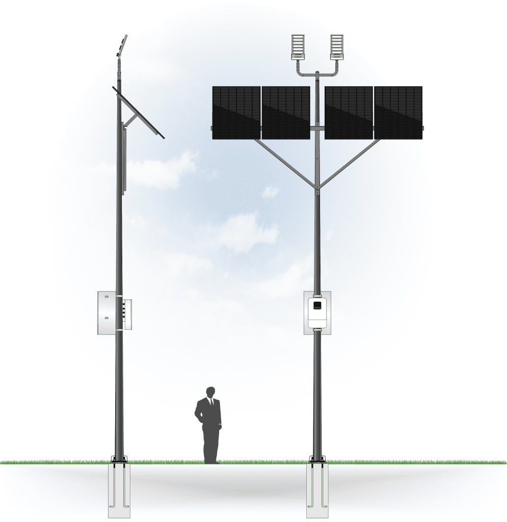 SolarBright Solar Powered LED Light Towers - Brightway LED Lighting