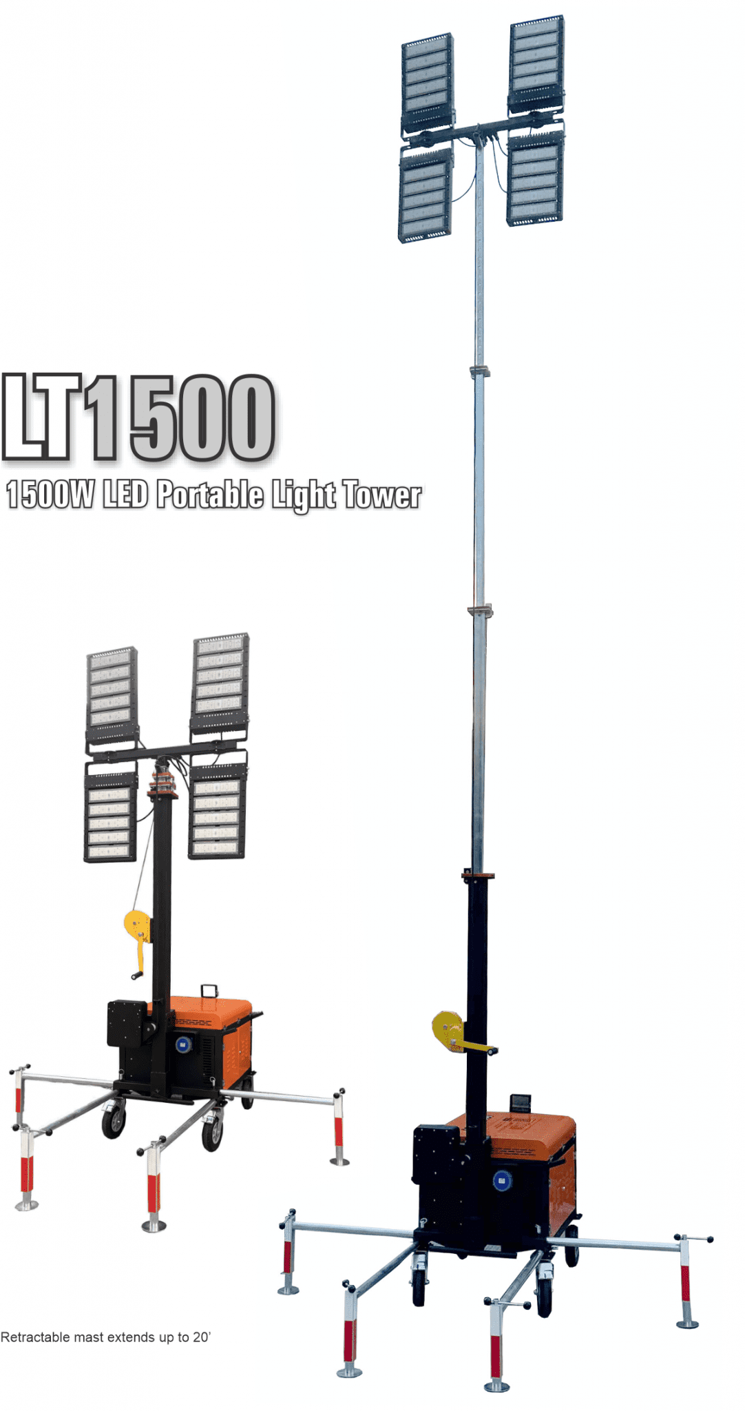 Portable LED Light Tower - Brightway LED Lighting