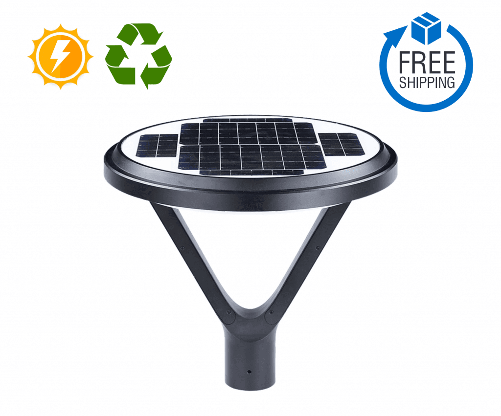 12W Solar LED Post Top Light - Brightway LED Lighting
