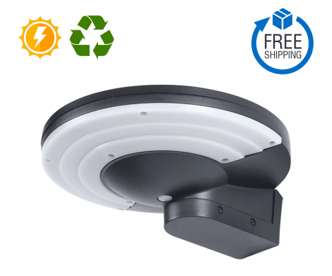 5W Solar LED Full Cutoff Wall Mount Light - Brightway LED Lighting